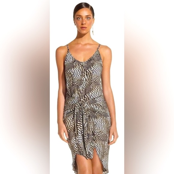 Vix | Dresses | Vix Zebra Print Midi Dress Black And White | Poshmark